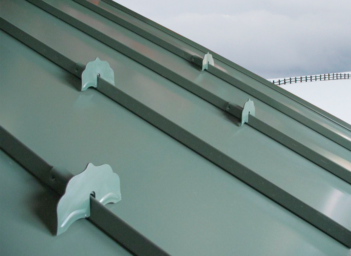 Standing Seam Metal Roof Ice Stops Snow Retention Systems | Roof Snow